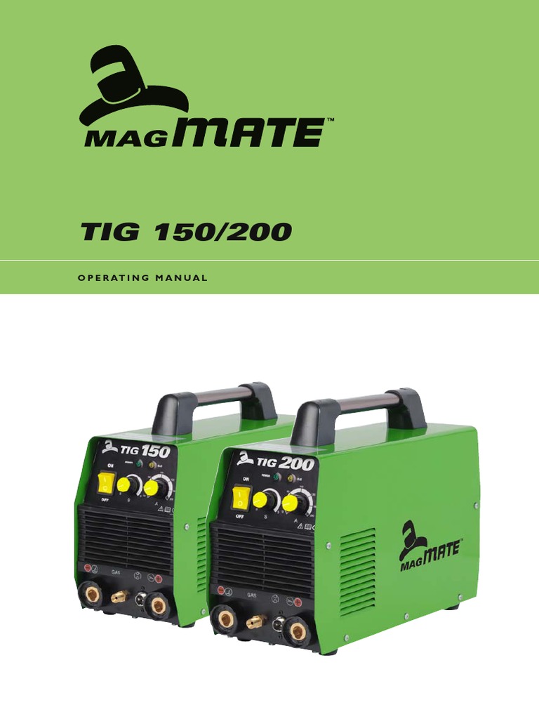 MagMate TIG 150 200 OP Manual | PDF | Welding | Construction