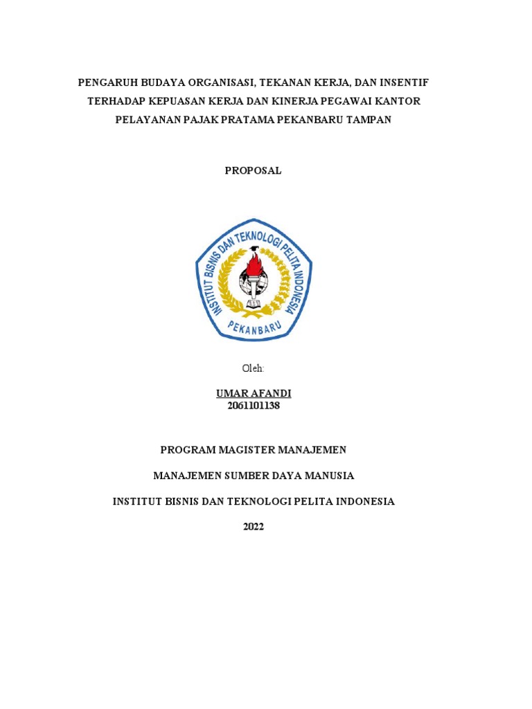 Umar Afandi, 2022 - Daftar Sempro | PDF