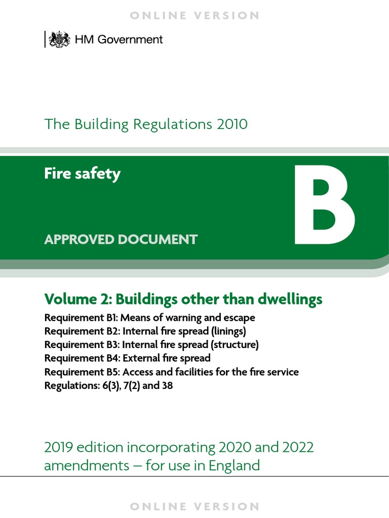 Approved Document B Fire Safety Volume 2 - Buildings Other Than ...
