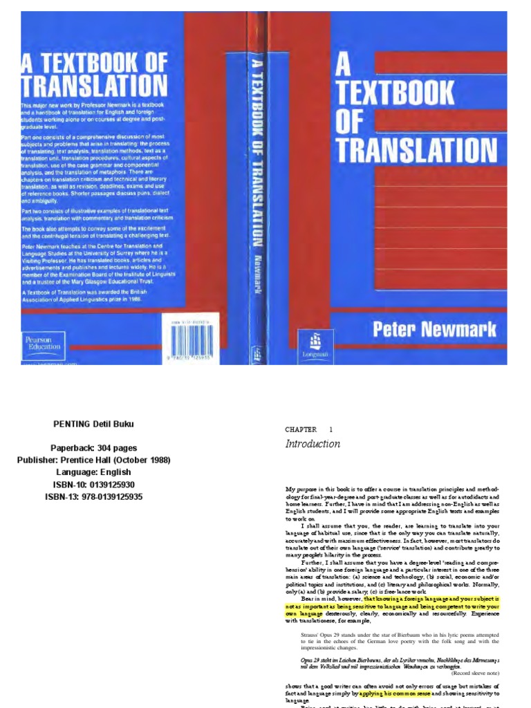 Newmark-peter-textbook-of-translation-1988 | PDF