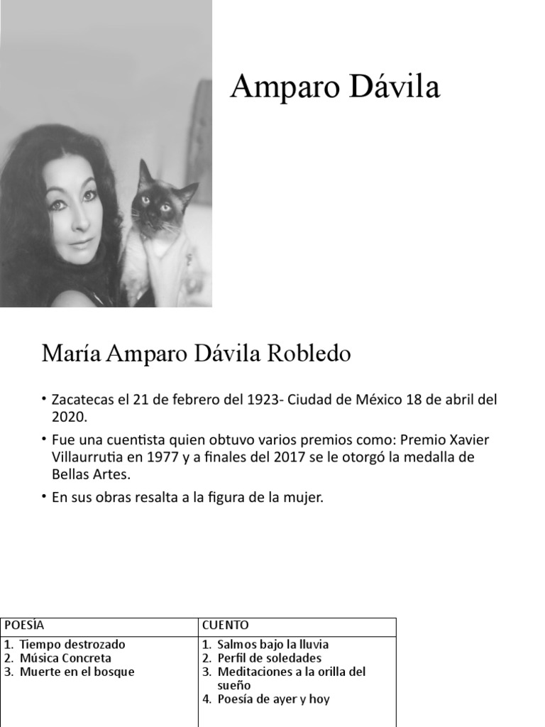 Amparo Dávila | PDF