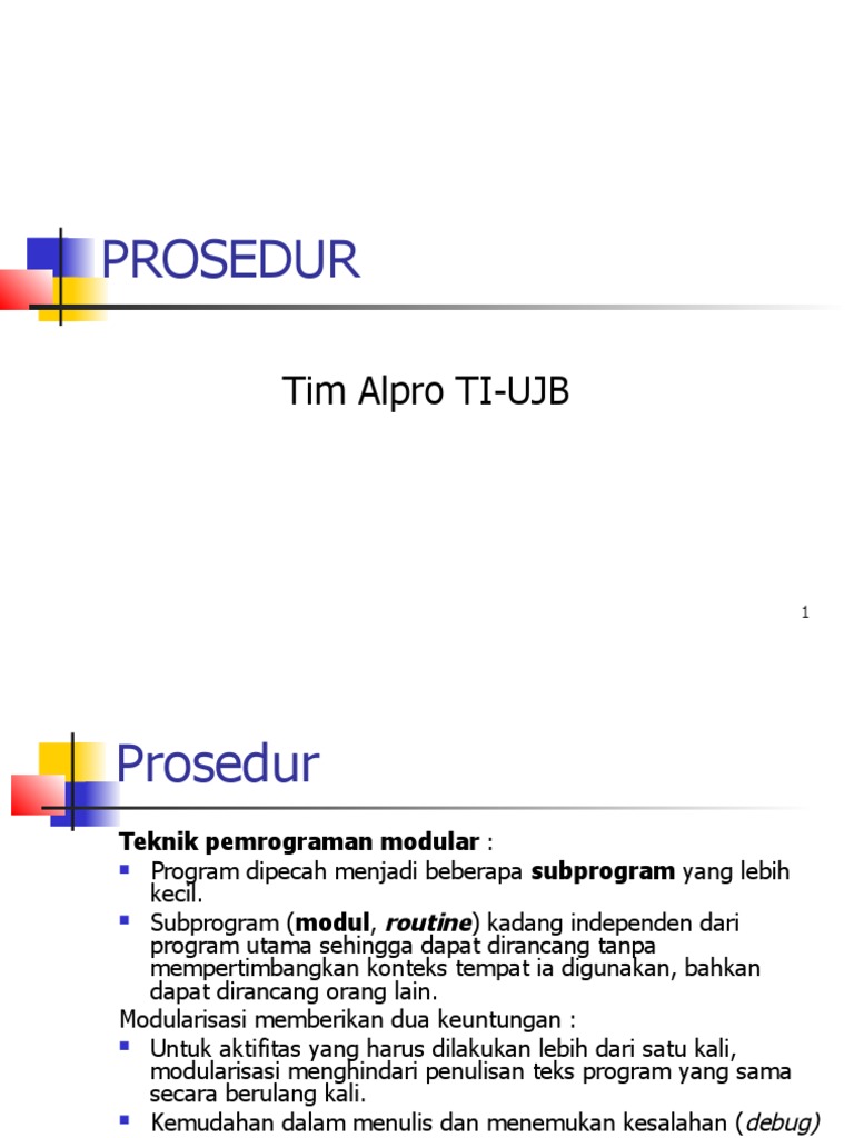 04 Prosedur | PDF