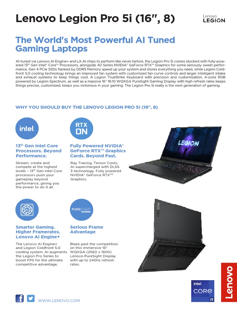 Legion_Pro_5_16IRX8_datasheet_EN | PDF