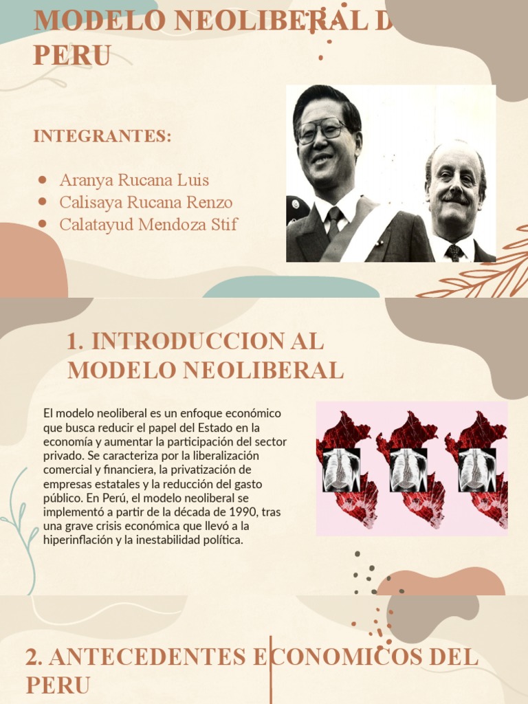 Modelo Neoliberal en El Peru | PDF | Neoliberalismo | Perú