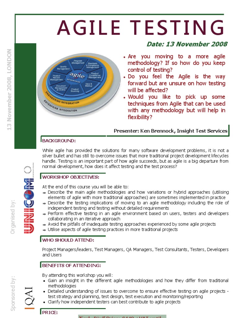 Agile Testing | PDF | Agile Software Development | Product Development