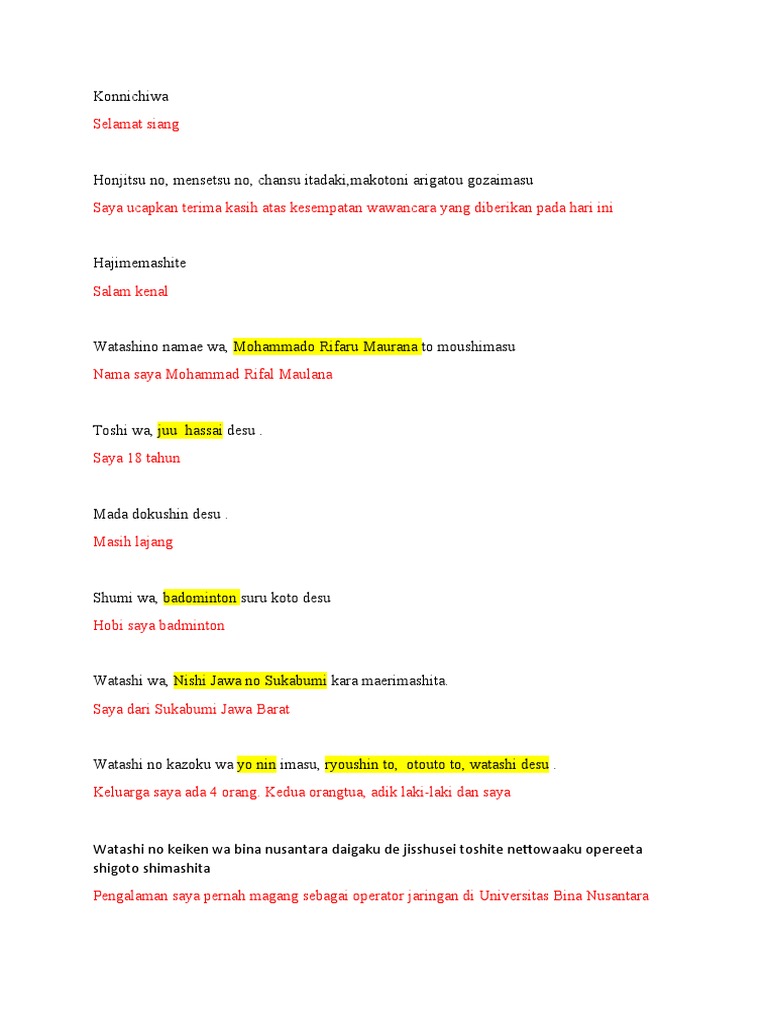 Rifal - Mensetsu | PDF | Pengembangan Diri | Gaya Hidup