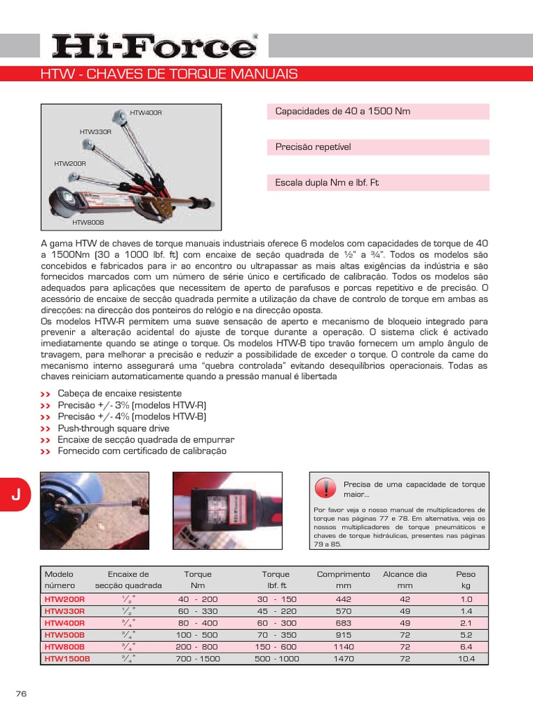 Catálogo HI-ForCE Portugues Completo PDF | PDF