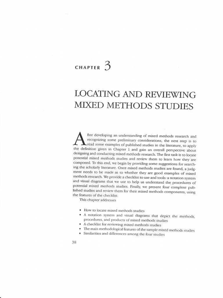 Chapter 3 Mixed Methods Research | PDF | Methodology | Qualitative Research