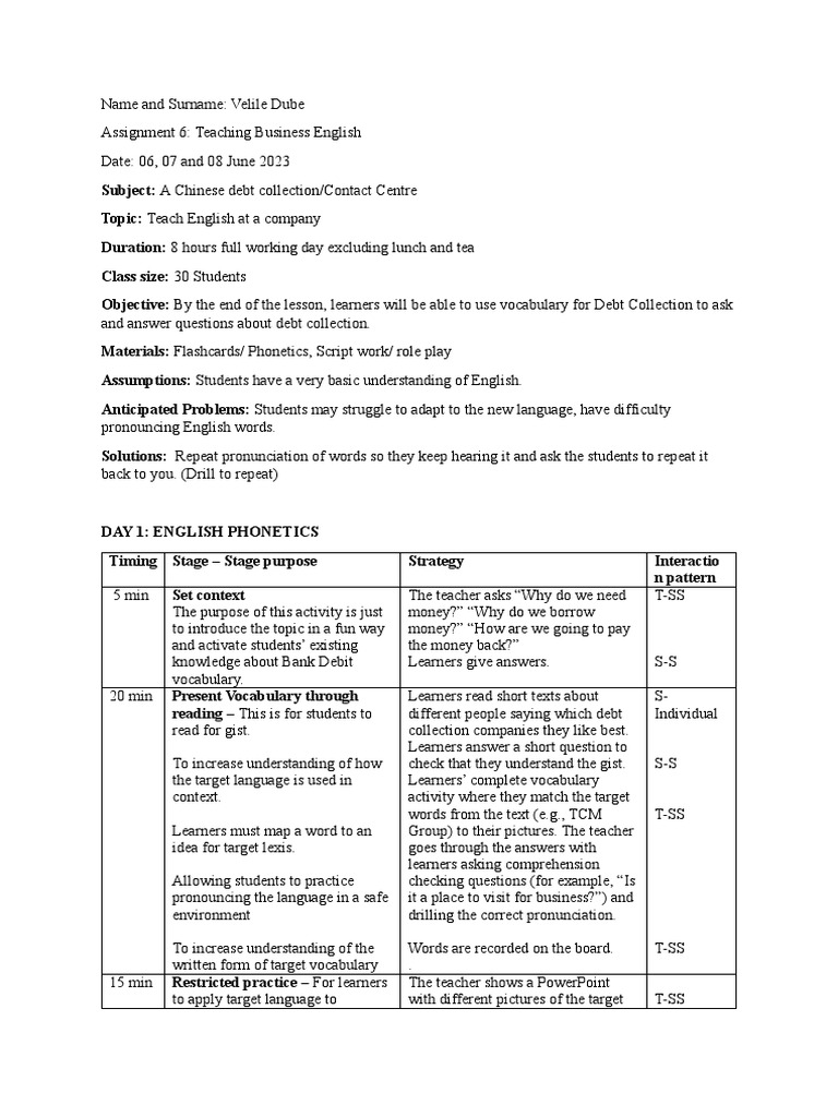 Assignment 6 | PDF | Vocabulary | Flashcard