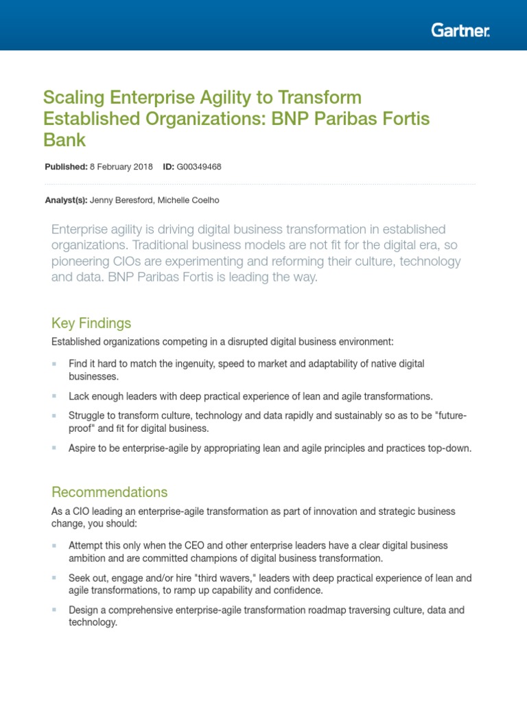 Scaling Enterprise Agility T 349468 | PDF | Business