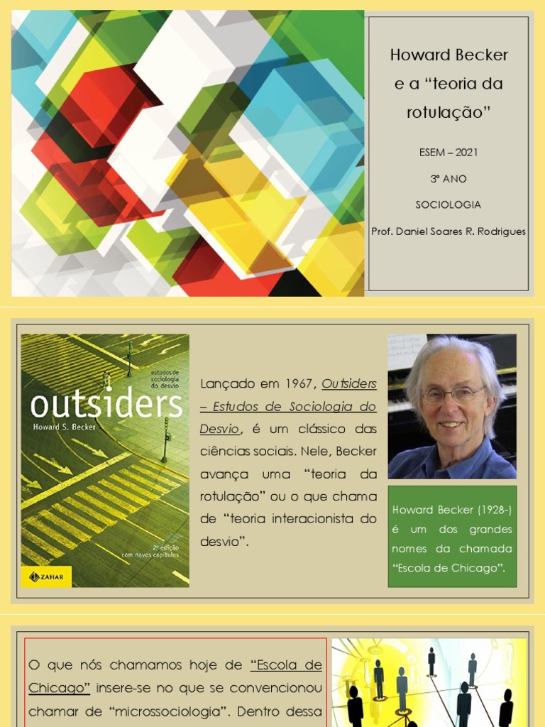 Howard Becker e a Rotulacao_aula_2021 | PDF | Sociologia | Poder ...