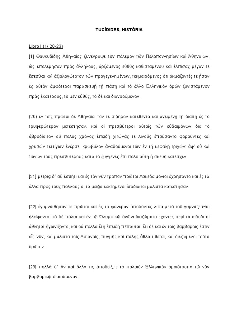 Tucídides Clase | PDF