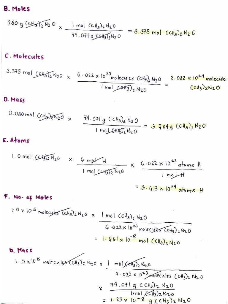 General Chemistry Module 4 Output | PDF | Mole (Unit) | Molecules