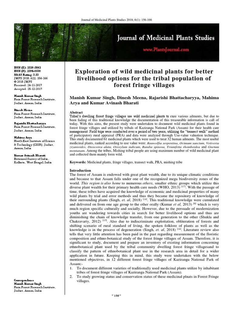 Journal of Medicinal Plants Studies | PDF | Ethnobotany | Botany