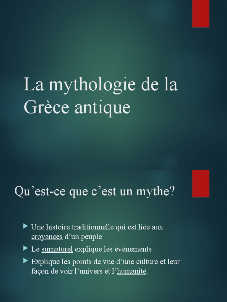2 - La Mythologie Grecque | PDF | Zeus | Mythologie grecque