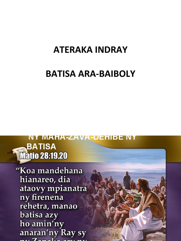 5) Batisa Ara-baiboly | PDF