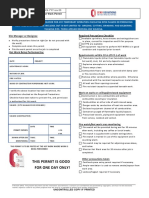 SM Work Permit Form | PDF | Fires | Hazards