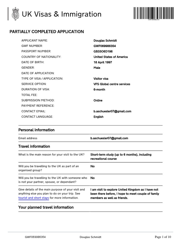 File Uk Visa Online | PDF