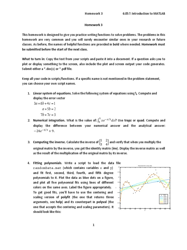 MIT6 057IAP19 hw3 | PDF | Least Squares | Matrix (Mathematics)