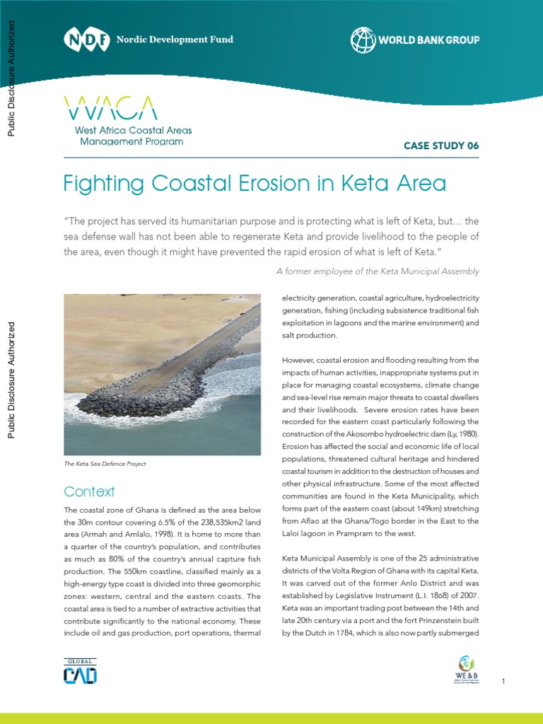 Fighting Coastal Erosion in Keta Area | PDF | Beach | Erosion
