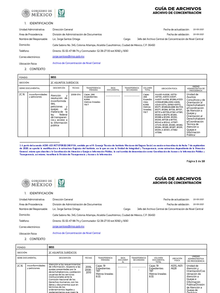 Guia Archivos Concentracion | PDF Guia Archivos Concentracion | PDF