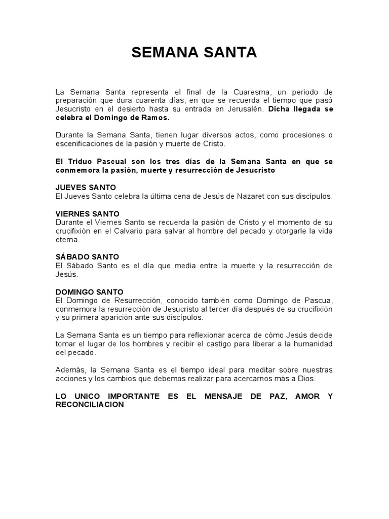 Semana Santa | PDF
