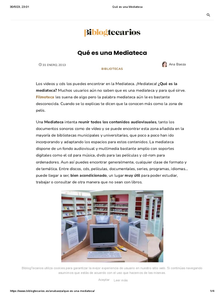 Qué Es Una Mediateca | PDF | Disco compacto | Cookie HTTP
