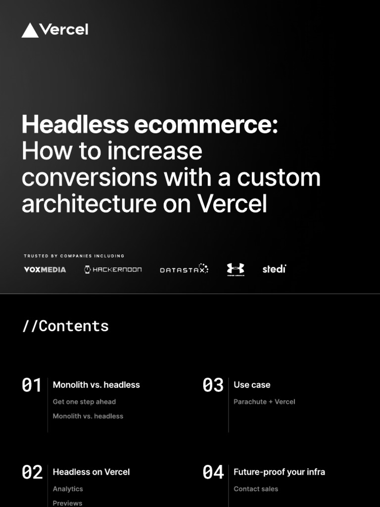 Vercel Headless Mini Guide Updated | PDF | Analytics | Computer Science