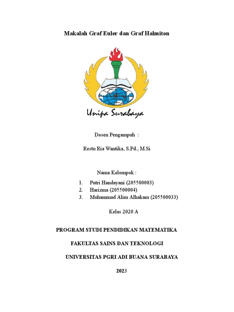 Graf Euler dan Hamilton: Teori dan Contoh | PDF