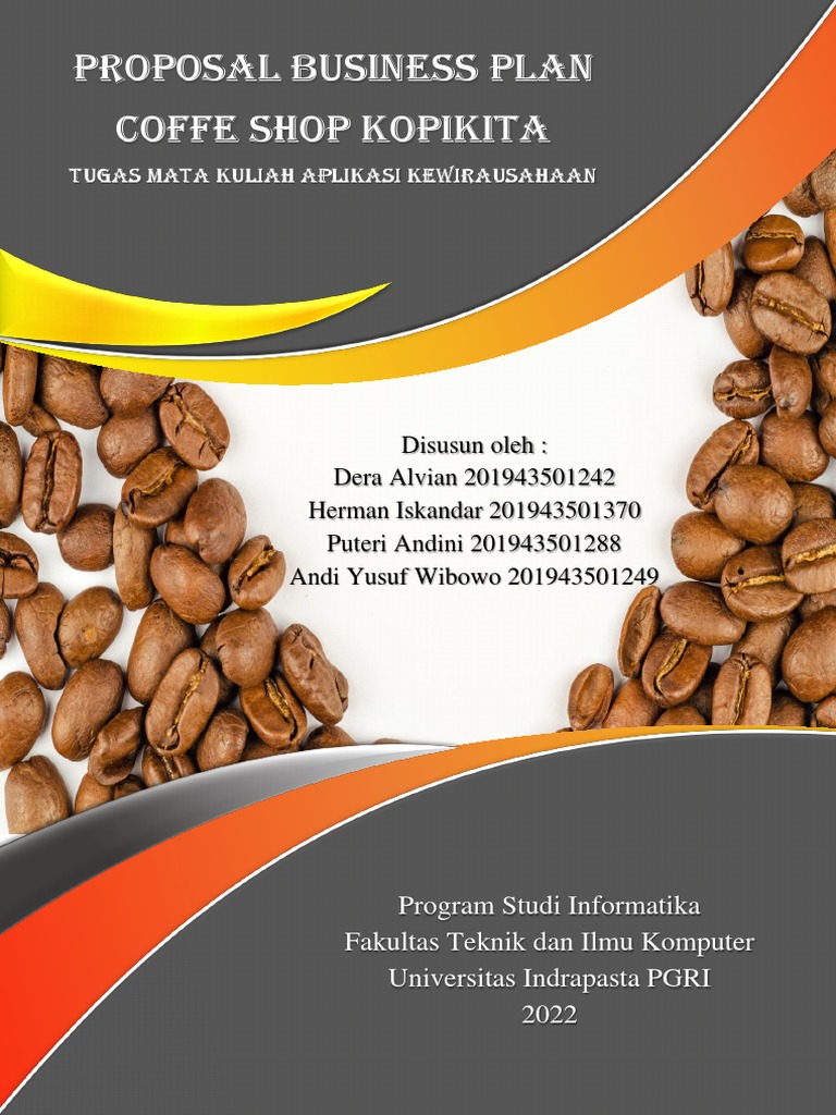 Proposal Business Plan Coffe Shop KopiKita | PDF
