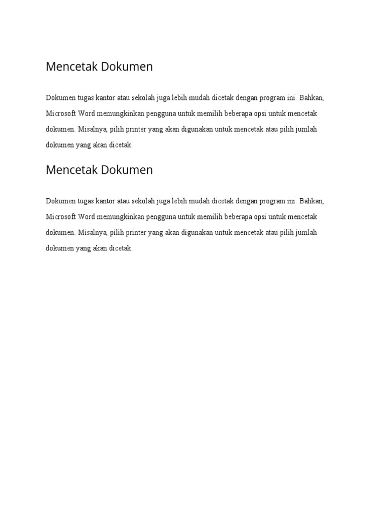 Mencetak Dokumen | PDF | Karier & Perkembangan | Seni