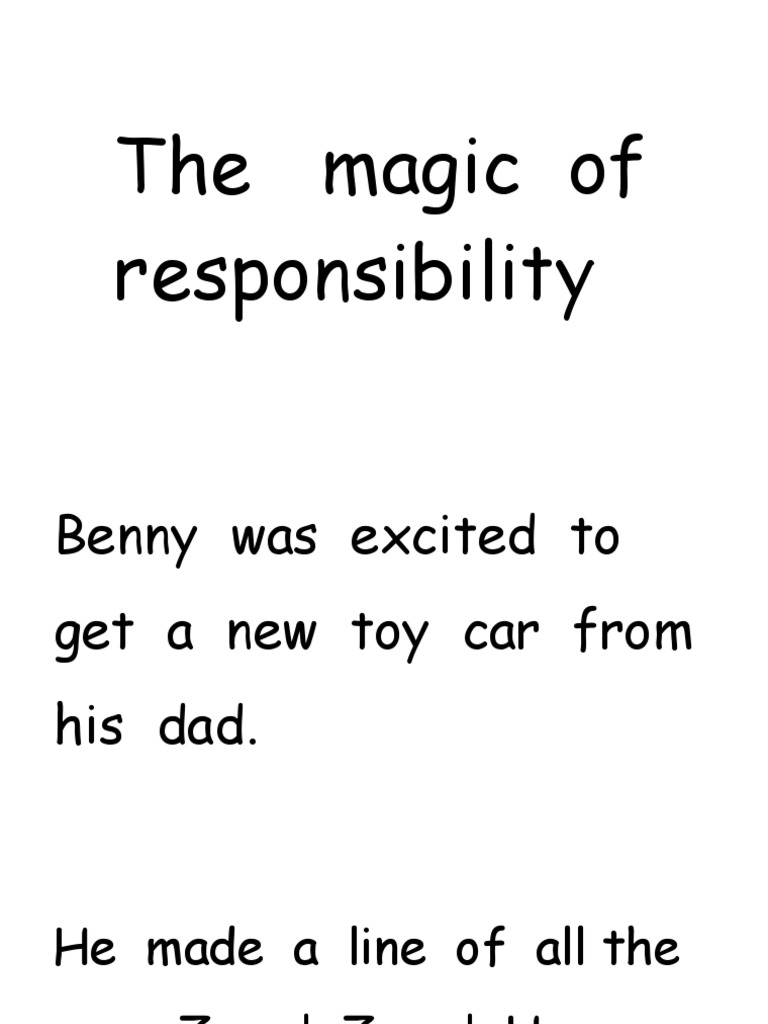 Benny's Lesson on Responsibility | PDF