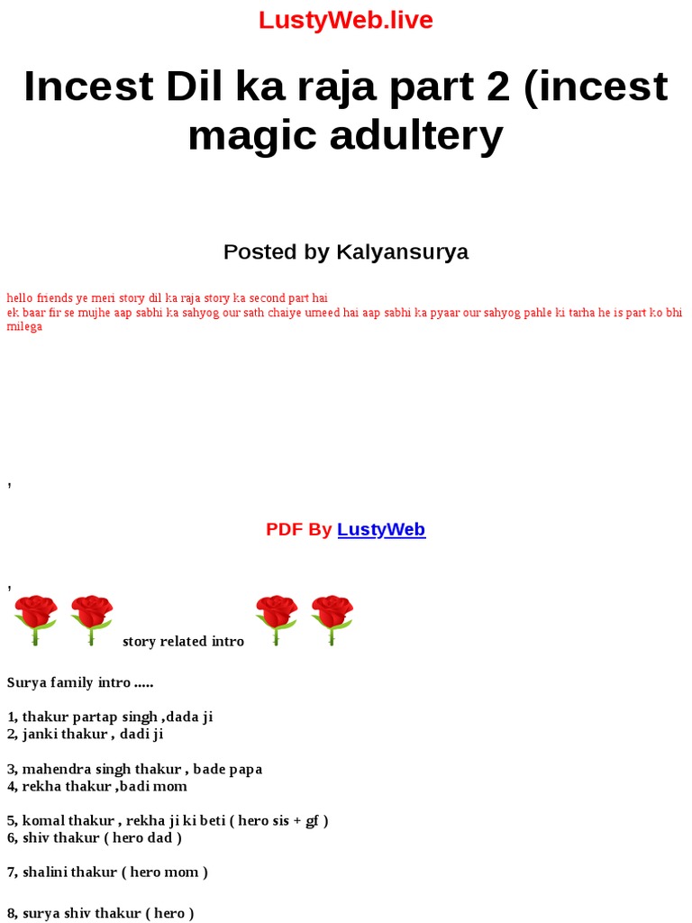 Incest Dil Ka Raja Part 2 Incest Magic Adultery Unlocked | PDF | Indian Religions
