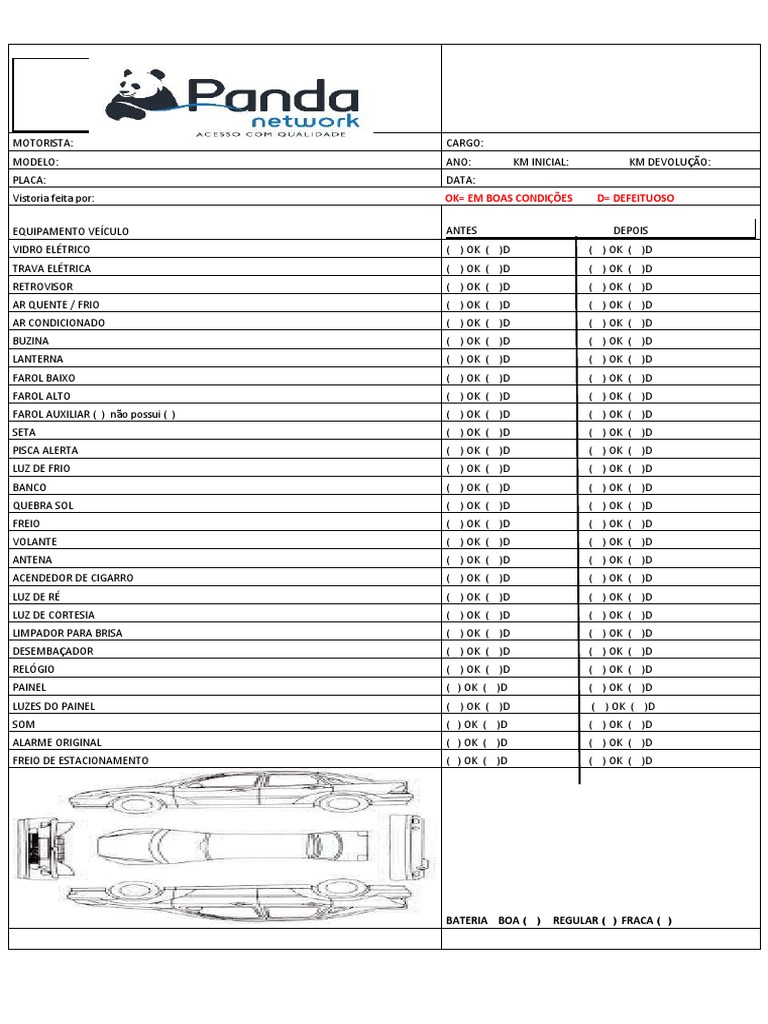 Checklist Frota 2022 | PDF | Classificação dos automóveis | Veículo ...