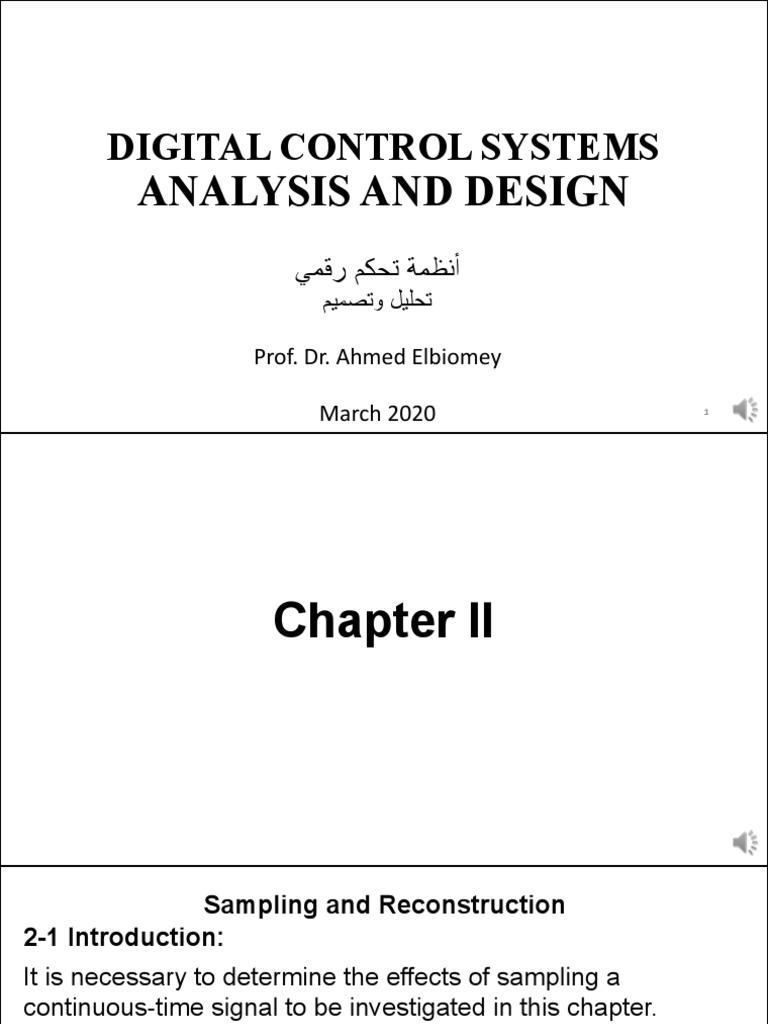 Digital Control Systems Chapter 2 Pdf Applied Mathematics