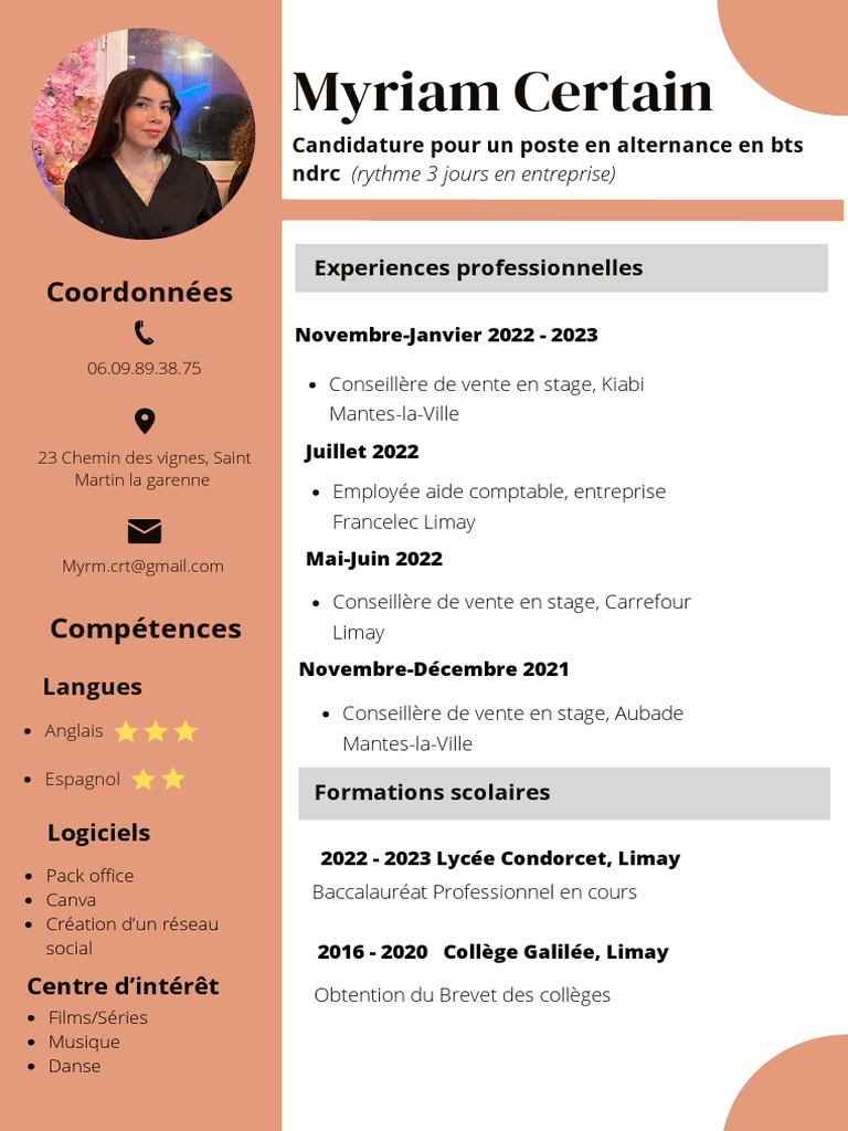 CV Myriam | PDF