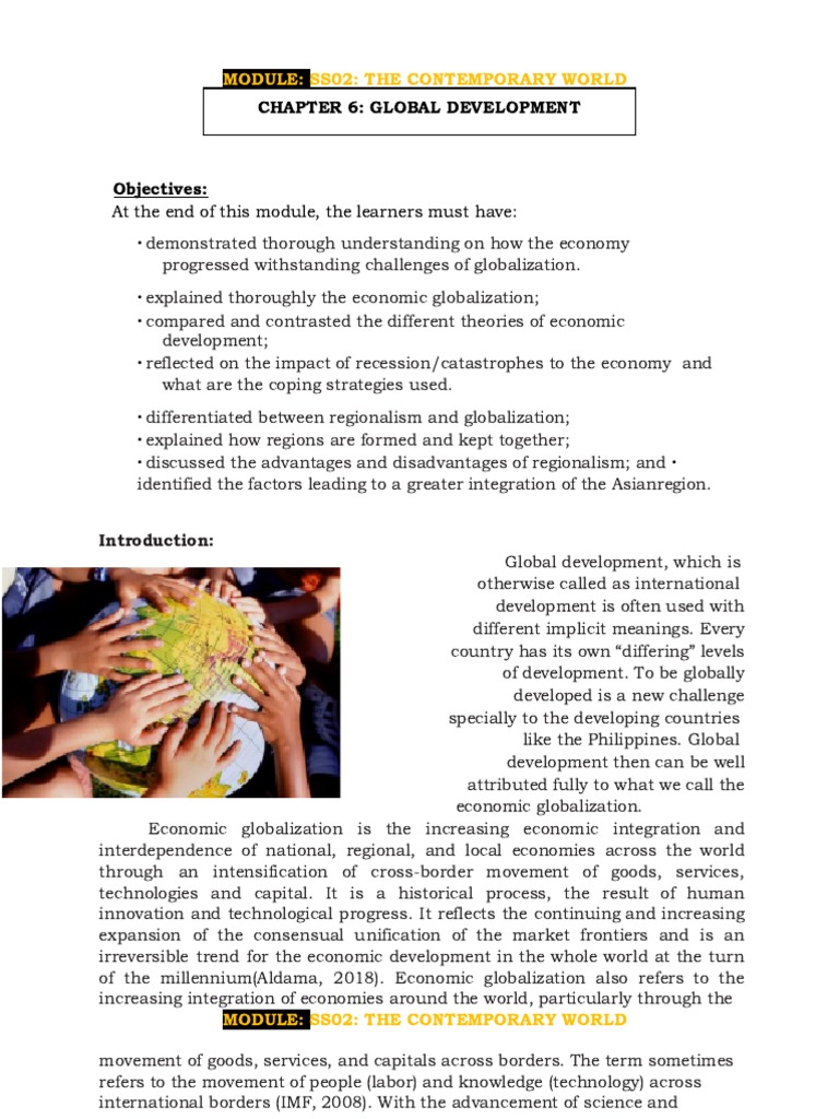 Chapter 6 - Global Development | PDF | Economic Growth | Neoliberalism