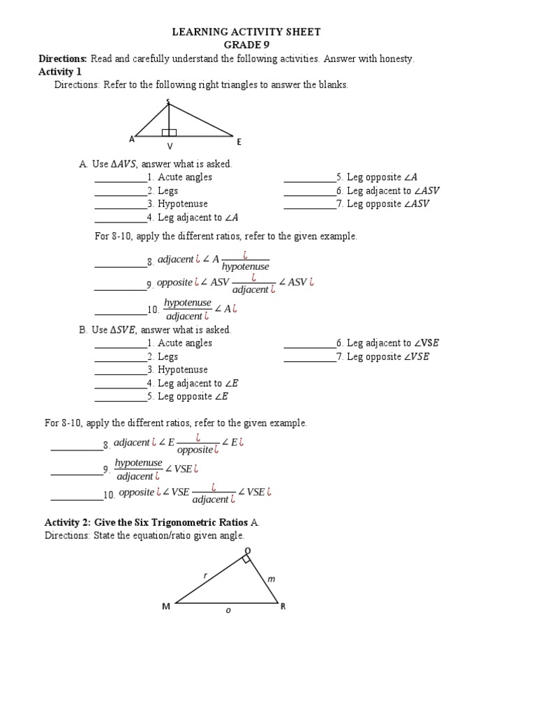 Learning Activity Sheet | PDF