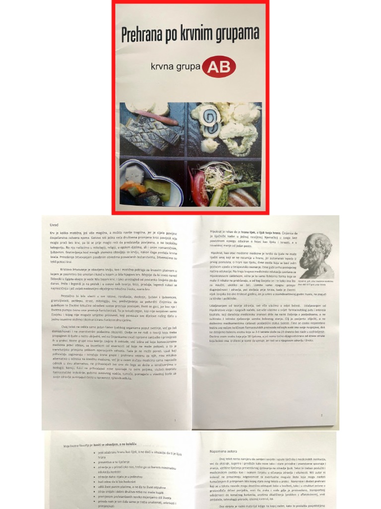 Skripta - Prehrana - Krvna - Grupa AB PDF Denis Beros | PDF