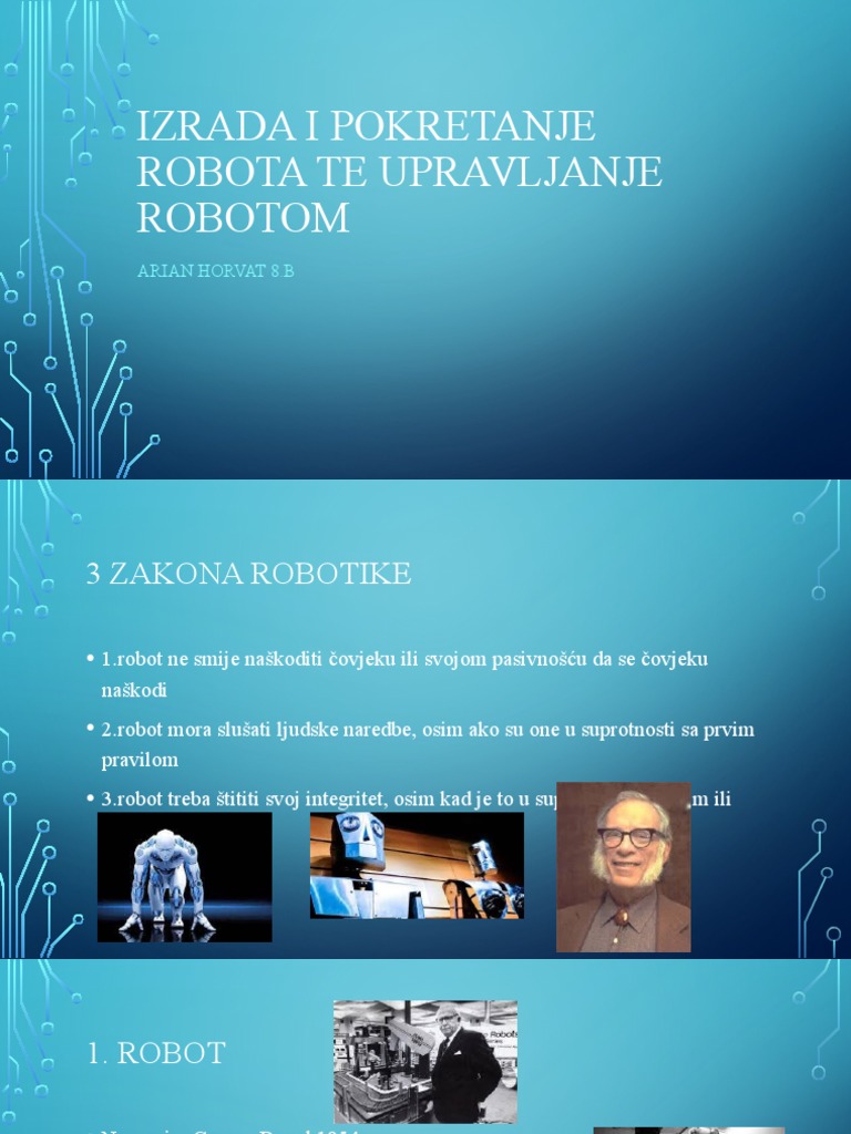 Izrada I Pokretanje Robota Te Upravljanje Robotom | PDF