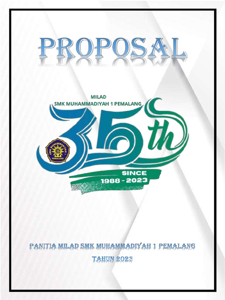 Proposal Milad Ke-35 Tahun 2023 | PDF