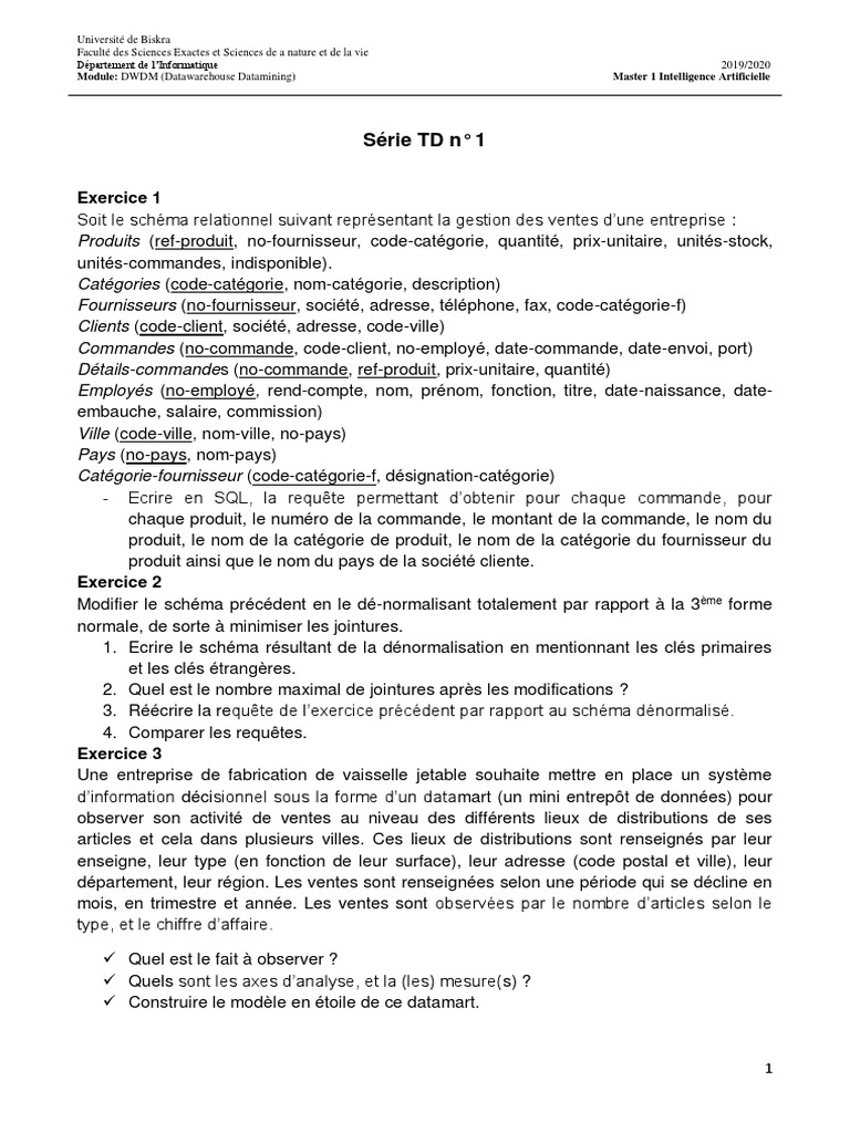 TD 1 DWDM | PDF | Art