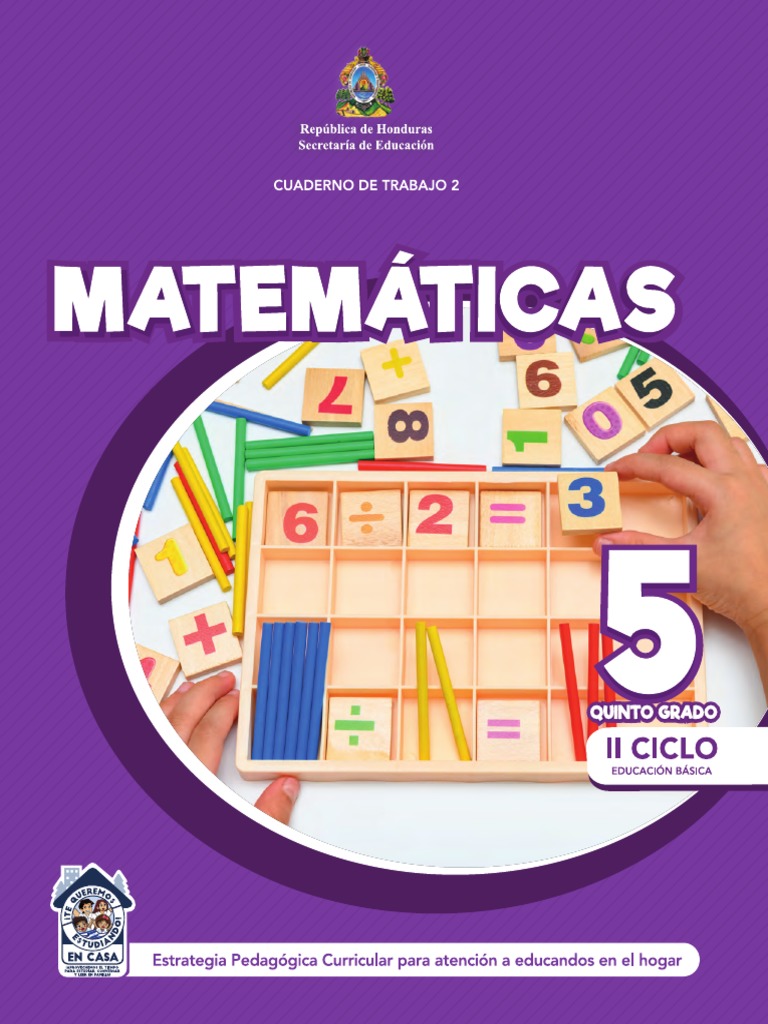 Matemáticas 5to Grado: Área y Fracciones | PDF | Métodos y materiales ...