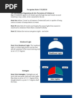 COLREG Lights and Shapes Guide | PDF | Watercraft | Water Transport