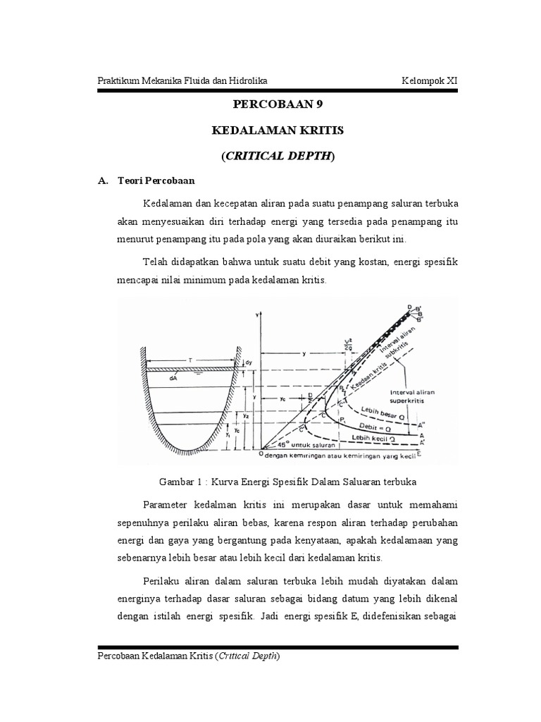 Kedalaman Kritis 11 | PDF