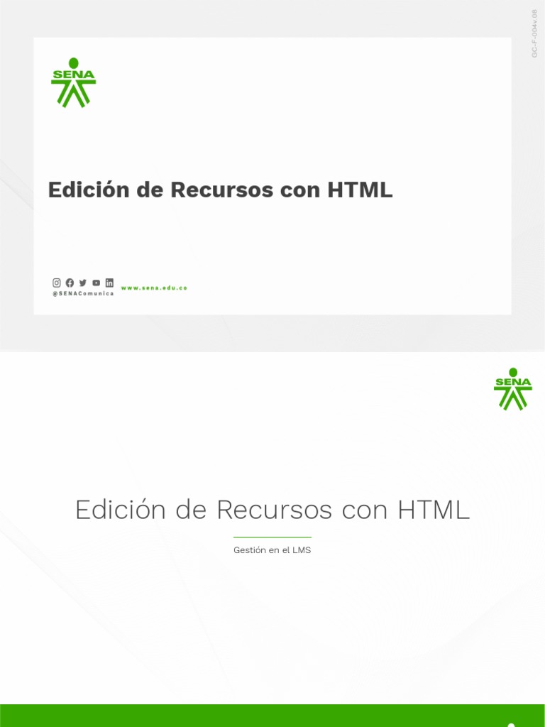 Edición de Recursos Con Código HTML | PDF | HTML | Página web