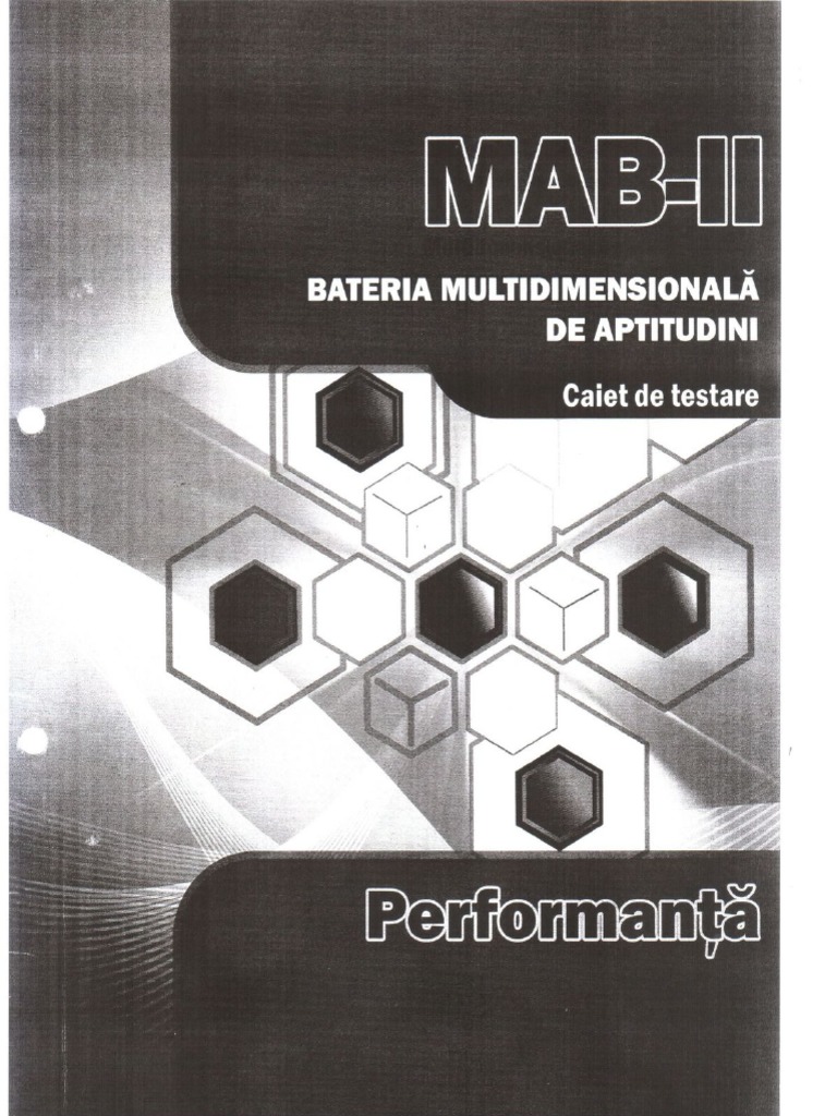 MAB - Performanta 1-3 | PDF