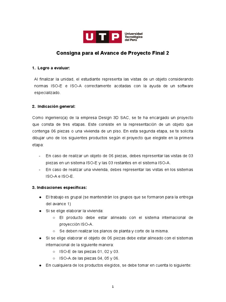 Consigna Avance de Proyecto Final 2 .docx (1) | PDF