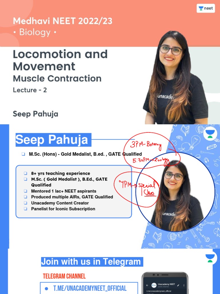 Locomotion and Movement | PDF | Neuromuscular Junction | Muscle Contraction