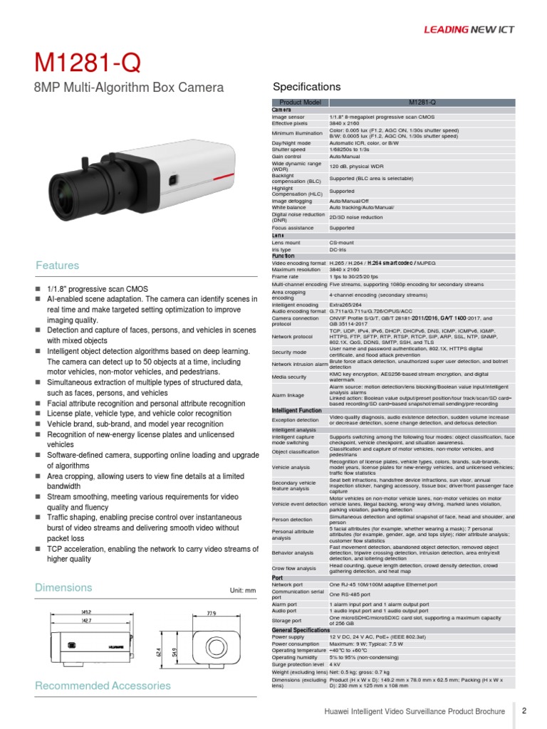 Huawei Intelligent Video Surveillance Product Brochure | PDF ...